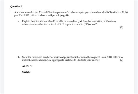 Solved Question A Student Recorded The X Ray Chegg