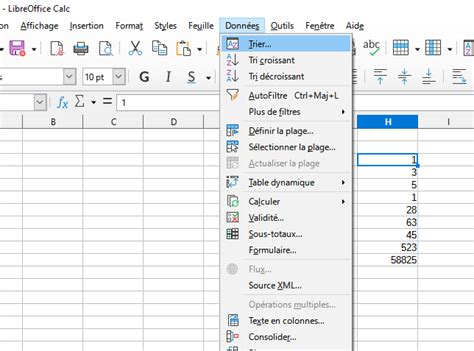 Le Tri A Disparu Avec La Version 7 4 1 2 Français Ask Libreoffice