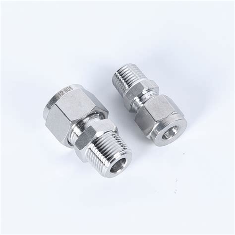 316不锈钢卡套接头卡套接头不锈钢接头直通终端接头 虎窝淘