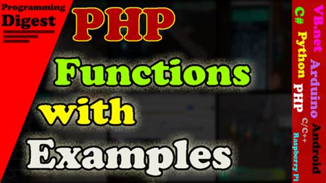 Php Functions And Scope Peerdh Com