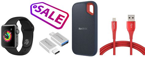 Deals Save On AmazonBasics Lightning Cables MacAlly S USB C Dongle SanDisk S Portable SSD