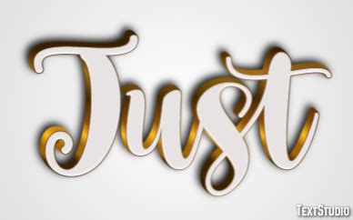 Just Text Effect And Logo Design Word