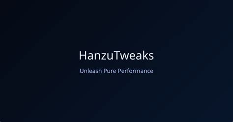 Hanzutweaks All In One Pc Optimization
