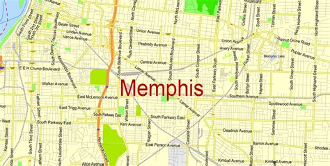Beale St Memphis Map Printable