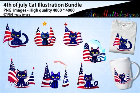 Cyte Cat Illustration Bundle By Arcsmultidesignsshop Thehungryjpeg