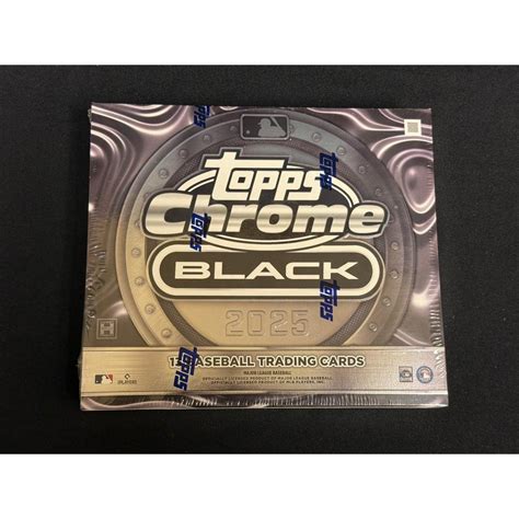 Sold At Auction 2025 Topps Chrome Black Sealed Hobby Box