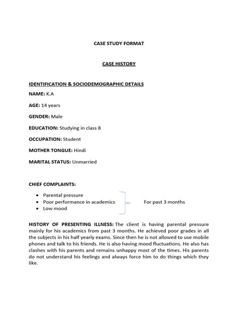 Case History Pdf