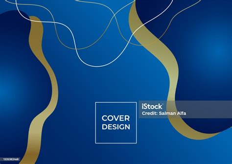 블루 골드 배경 모던 럭셔리 스타일 추상적인 배경 디자인 현대 미래 기술 배경 벡터 일러스트 유체 그라데이션 모양 컴포지션 게임