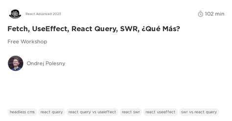 Swr Vs React Query Efficient Data Fetching Video Recording