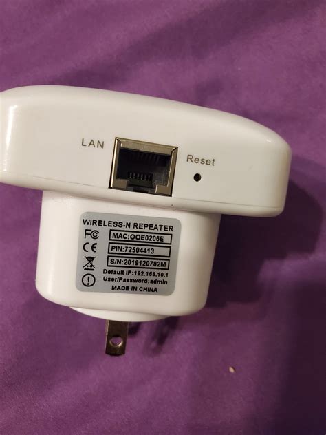 I Have The Wifi Repeater And No Login Information What Do I Do No Never My Son Opened It And