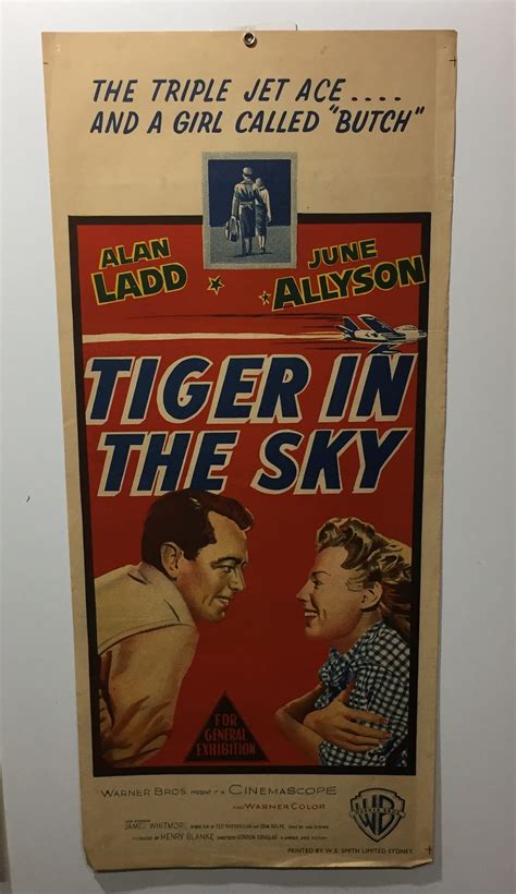 Original Daybill Movie Poster Tiger In The Sky 1955 X Marks The Shop