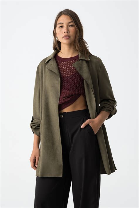 Suede Effect Jacket 10059295831 Tiffosi