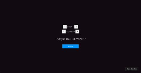 01 Date Counter V1 Codesandbox