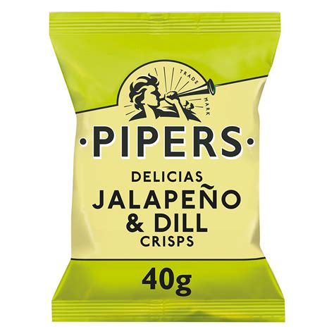 Pipers Crisps With Jalapeno And Dill 40g Mp24 Chelsea Imports Pipers Crisps With Jalapeno And Dill 40g Mp24 Chelsea Imports