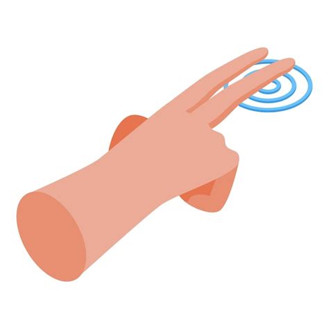 Premium Vector Hand Touching Digital Screen Using Two Fingers