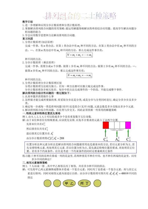 高考数学二轮专题复习——排列组合的二十种解法 最全的排列组合方法总结 教习网 试卷下载