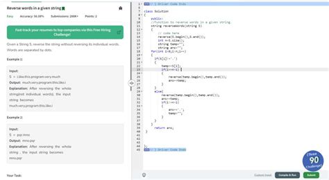 Day 68 Of 100daysofcodechallenge Reverse Words In String Ruhi