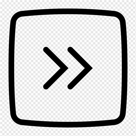 이중 화살표 오른쪽 상자형 Ui 인터페이스 아이콘 Png Pngwing