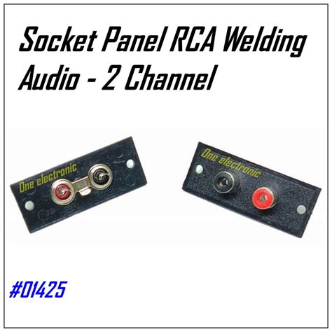 Rca 2 Ch Socket 2 Pin Female Panel Socket Audio Signal Input Terminal Shopee Philippines