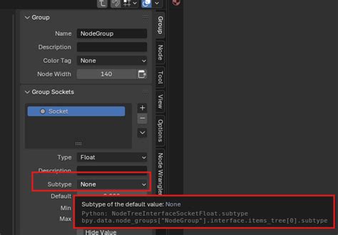 how to add inputs and outputs to group node using python python
