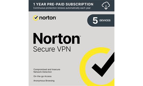 Norton Secure Vpn Pour 5 Appareils 1 An