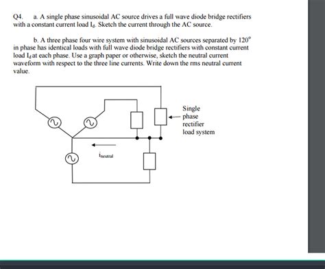 Solved A Single Phase Sinusoidal Ac Source Drives A Full