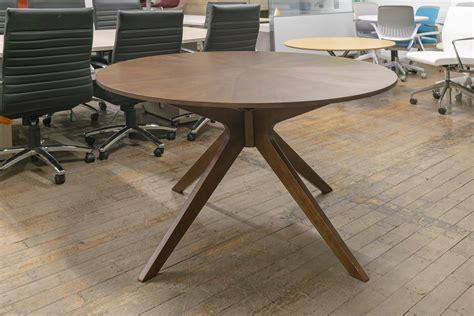 Article Conan Walnut Round Table • Peartree Office Furniture