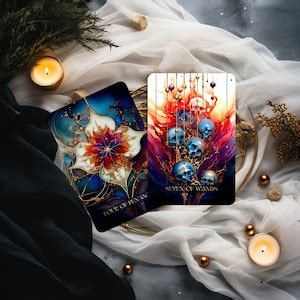 Clair De Lune Tarot Deck With Guidebook 78 Hand Illustrated Cards