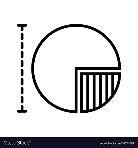 Math Pie Chart Royalty Free Vector Image Vectorstock