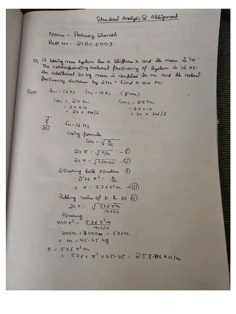 Structure 3 Assignment Pdf