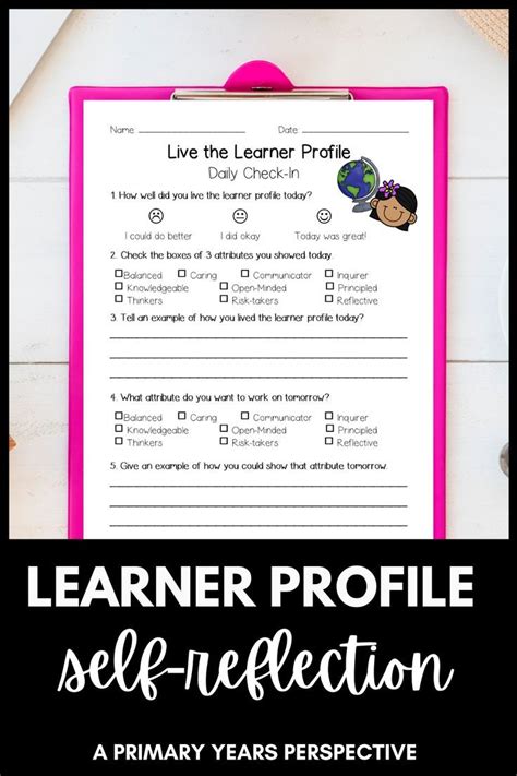 Learner Profile Reflection Ib Pyp Classroom