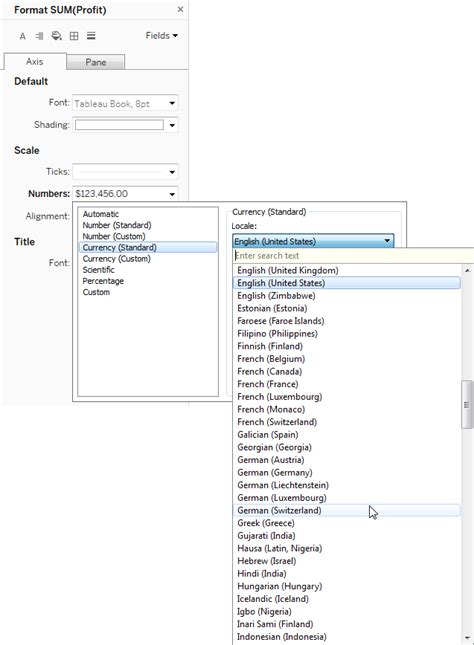 Format Numbers And Null Values Tableau