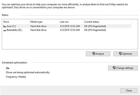 Windows 10 Refuses To Do The Scheduled Defrag Despite On Admin Side
