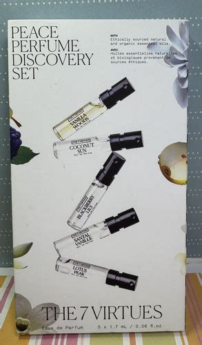The 7 Virtues Peace Perfume Discovery Set 5x 1 7 Ml Travel Size
