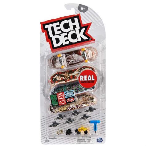 Tech Deck Ultra Dlx Real Skateboards 4 Pack