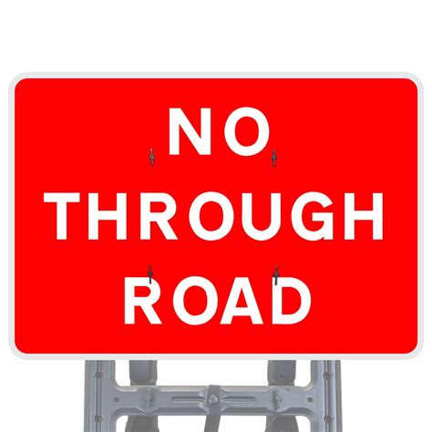 No Through Road Quick Fit Sign Face 1050x750mm Ssuk