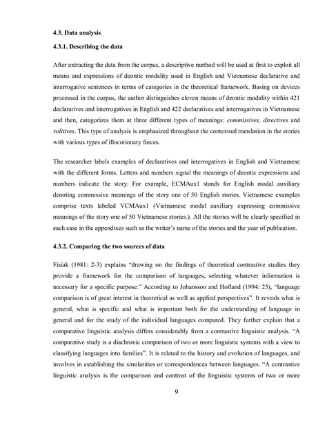 A Study On Deontic Modality Expressing Means In English And Vietnamese A Study On Deontic Modality Expressing Means In English And Vietnamese