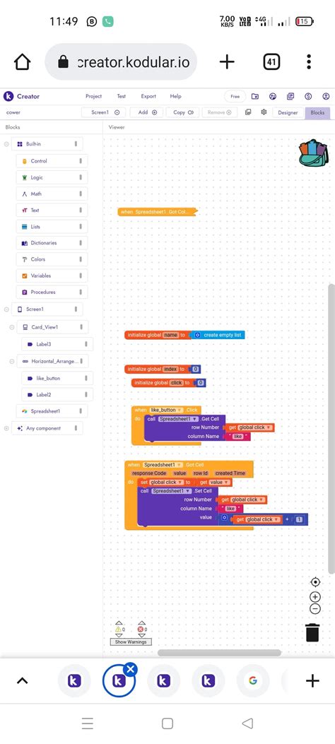 Click Like Button And Click Save Airtable Row Discuss Kodular Community