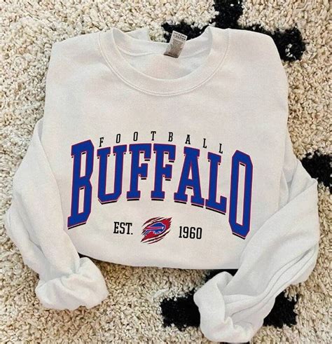 Bufflo F00tbll Sweatshirt Vintage Style Bufflo