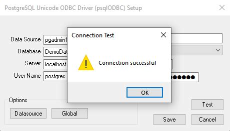Configure ODBC Drivers For PostgreSQL