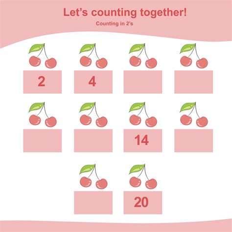 Mathematic Counting Worksheet Math Activity Count And Write The Missing Numbers Math