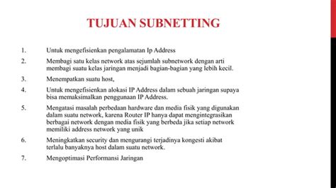 Subnetting Ipv4 And Ipv6 Revisi Ppt