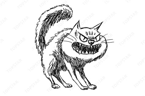 Grumpy Angry Cat Illustration Graphic By Topstar · Creative Fabrica