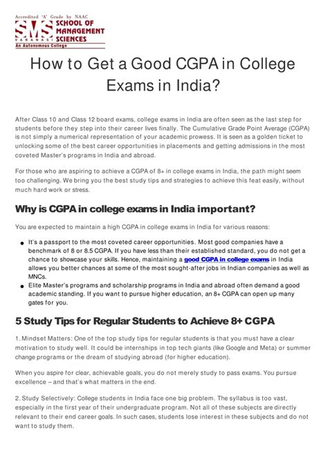 PPT How To Get A Good CGPA In College Exams In India PowerPoint Presentation ID 14309623