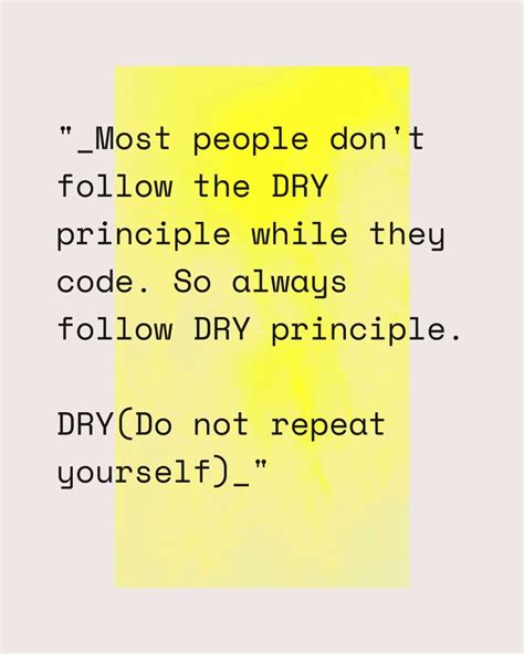 babar mughal on linkedin have you ever heard about the coding dry principle🤔🙌 if not then here…