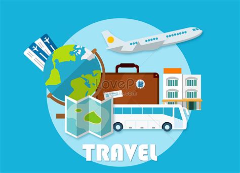 여름 여행 일러스트 무료 다운로드 Lovepik