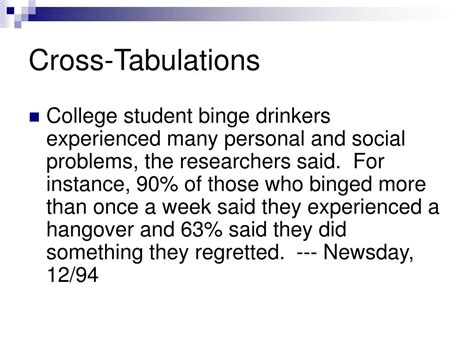Ppt Understanding Correlation In Cross Tabulations Powerpoint