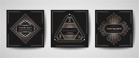 저장 날짜 금 형상 프레임 초대장 카드 컬렉션 웨딩 한 아트 데코 럭셔리 벡터 세련 된 커버 그래픽 포스터 1920 브로셔 디자인 서식 파일 0명에 대한 스톡 벡터 아트 및