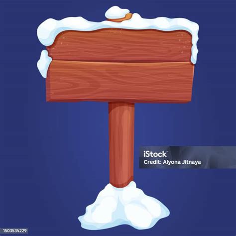 오래 된 나무 공백 만화 스타일의 눈이 있는 간판 빈 프레임 방향 판자는 흰색 배경에 분리되어 있습니다 게임 요소 시즌 장식 벡터 그림 방향에 대한 스톡 벡터 아트 및 기타