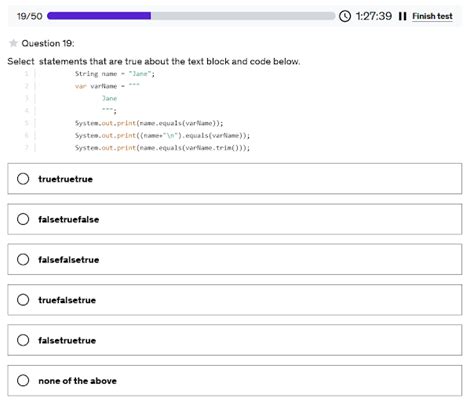 Free Z Exam Practice Questions For Java SE Certification In Mock Test Java